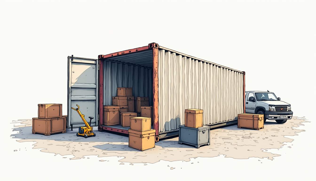 Lager container: løsninger for både midlertidig og permanent lagring - BNS Container